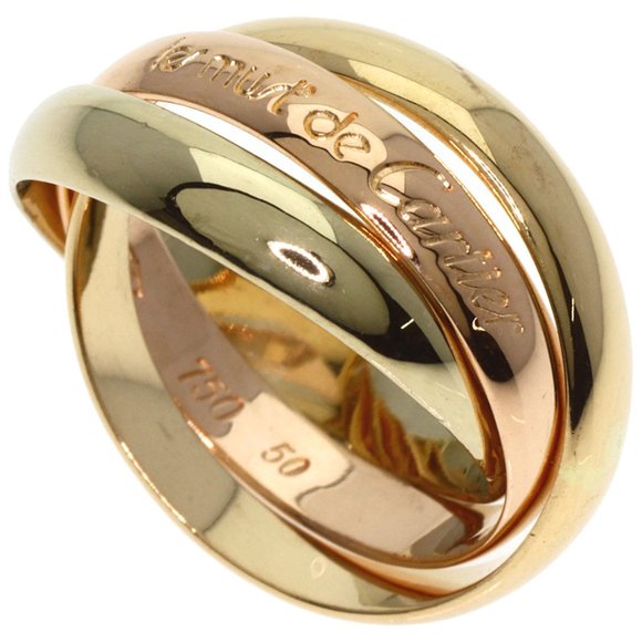 Cartier | Jewelry | Cartier Authentic 8k Pink Trinity Ring 5 | Poshmark